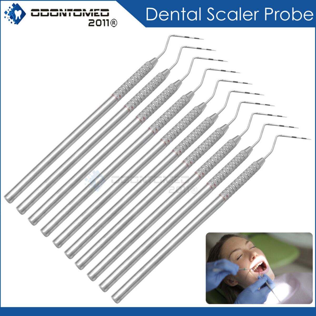 10 Marquis Periodontal Color Coded 3-6-9-12 mm Probes Surgical Dental ...