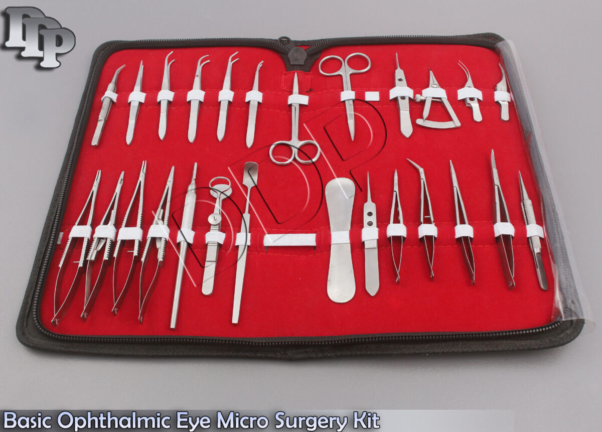 26 PC O.R GRADE BASIC OPHTHALMIC EYE MICRO SURGERY SURGICAL INSTRUMENTS ...
