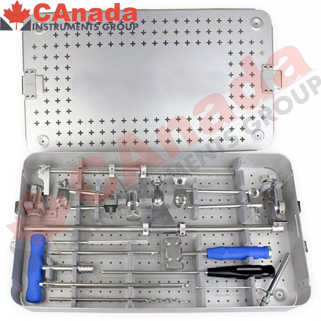 Medical tool bag for lower limb fracture reduction, Femoral distractor ...
